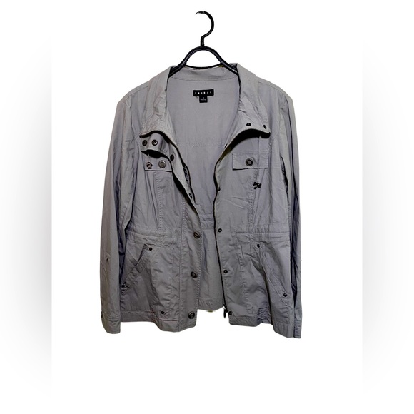 Tribal | Jackets & Coats | Tribal Gray Utility Jacket Size | Poshmark